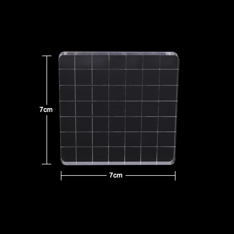 Набор Инструментов Для Позиционирования Акриловых Штампов Своими Руками, L-образные Прозрачные Штампы, Акриловый Блок