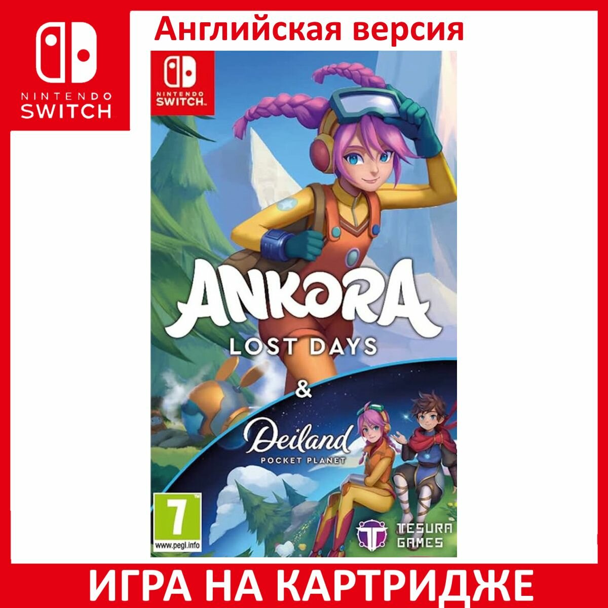 Игра Ankora Lost Days and Deiland Pocket Planet Switch Картридж на Nintendo Switch Английская версия