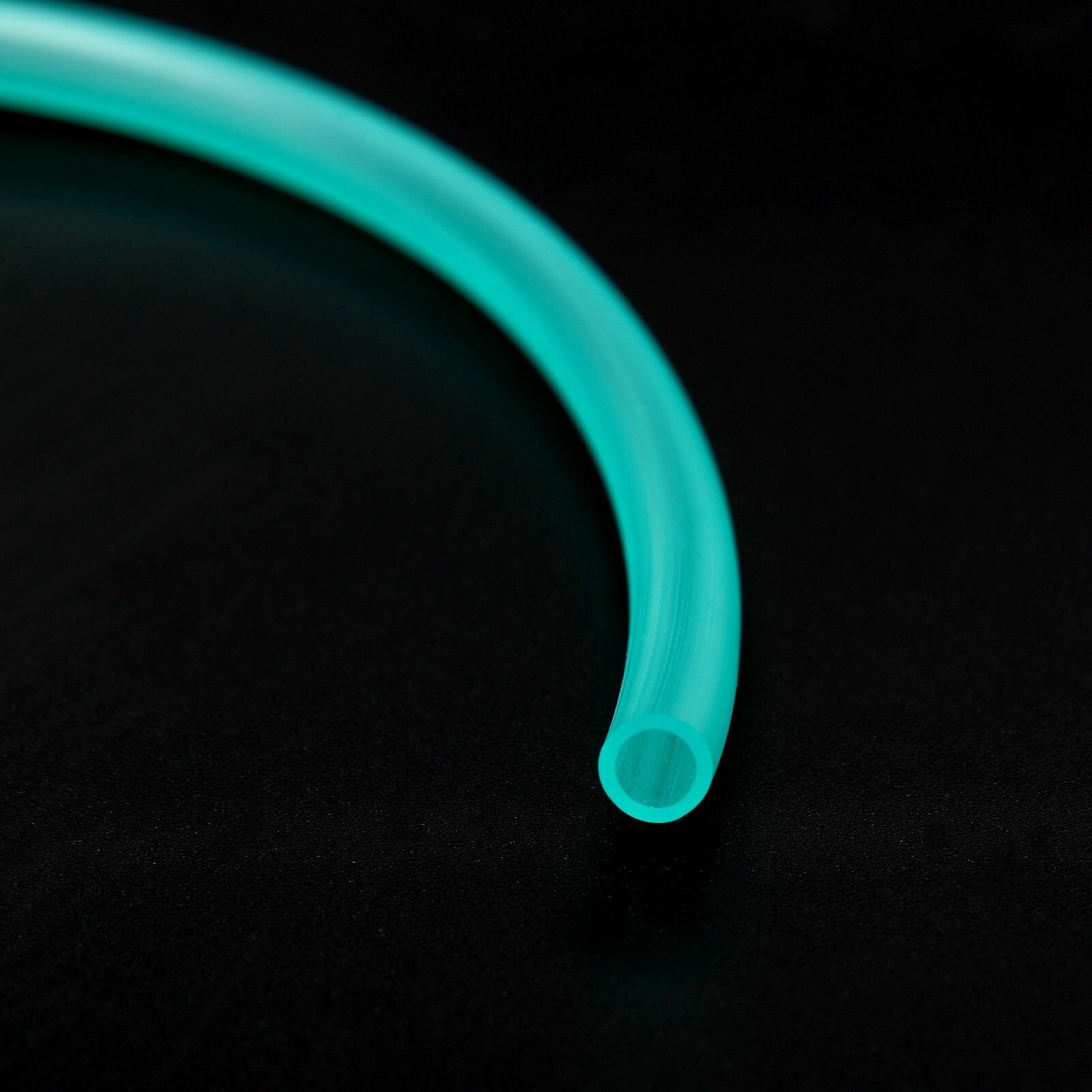 Трубка-шланг для компрессора силиконовая, 4 мм, 2 м, зелёная