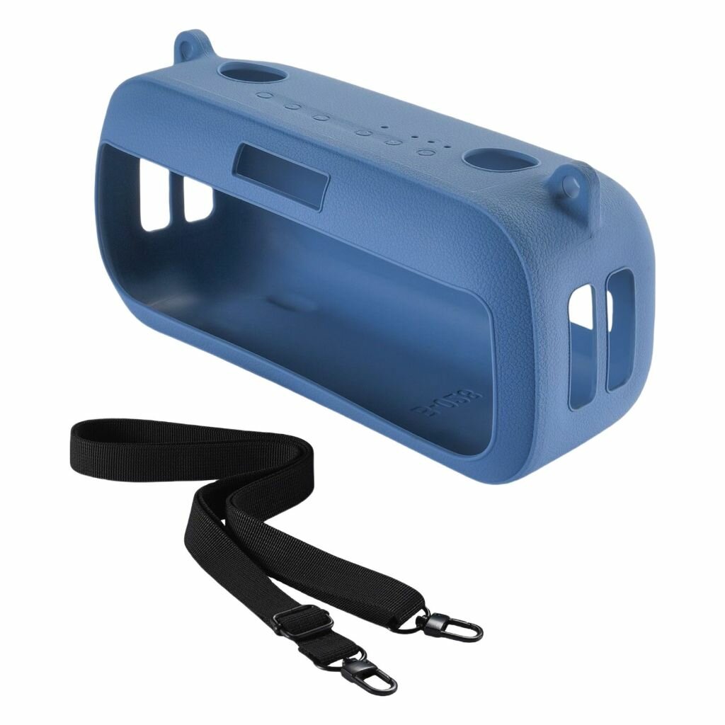 Чехол для портативной АС, Силиконовый защитный чехол для колонки Bose SoundLink Max - синий, 1 комплект