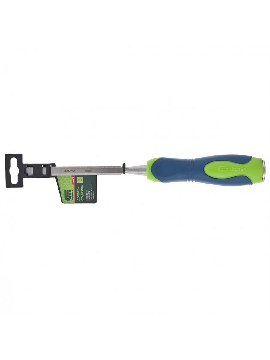 Долото-стамеска, 10 мм, двухкомпонентная ру, СИБРТЕХ, 24475