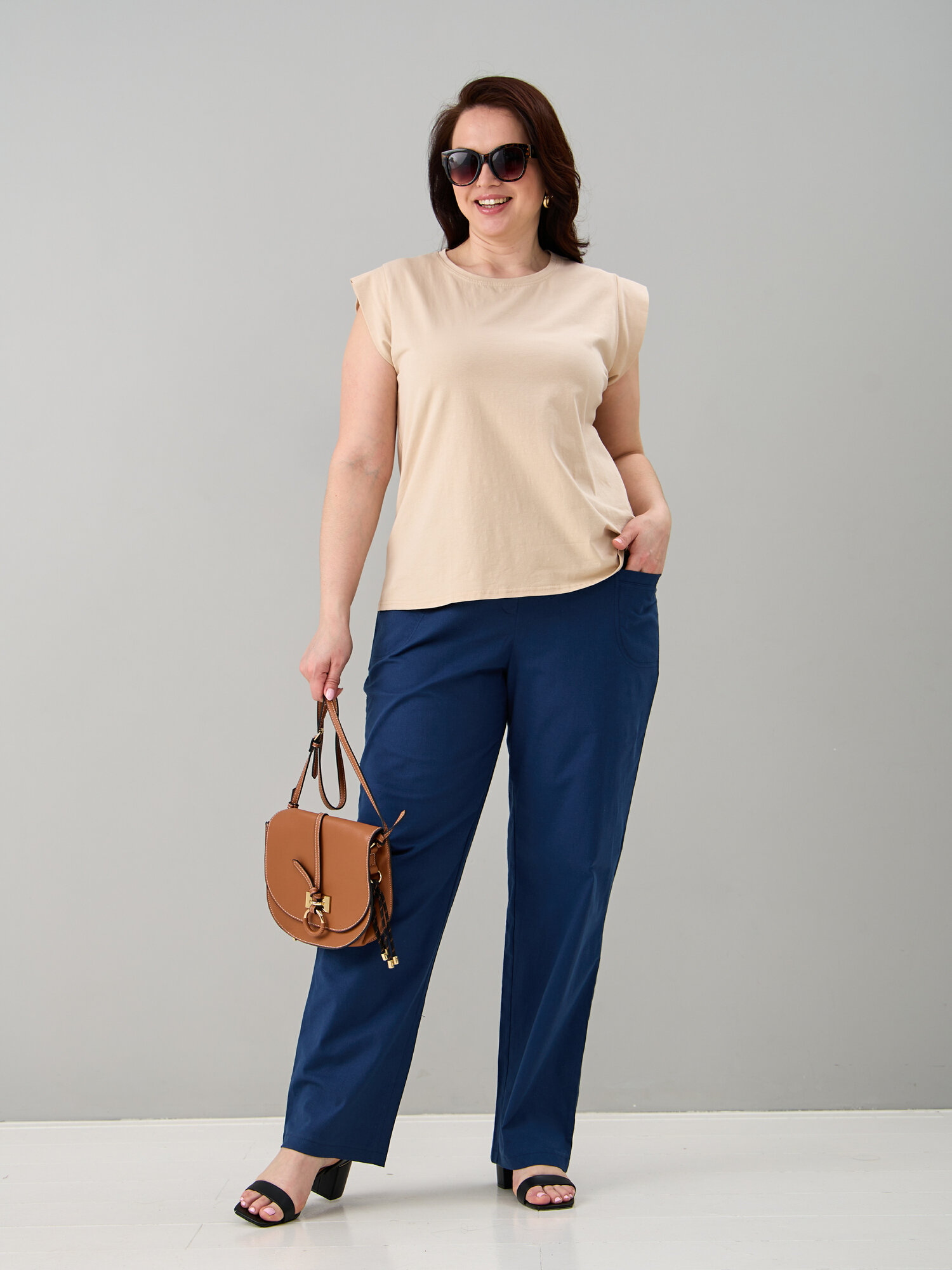 Брюки слаксы Летние