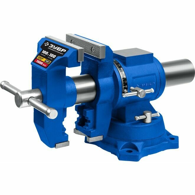 ЗУБР многофункциональные слесарные тиски ЭКСПЕРТ-3D, 100 мм,