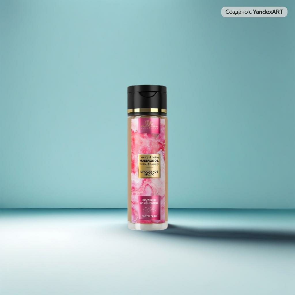 Массажное масло Биомед "Клубника со сливками", 250мл, масляная основа