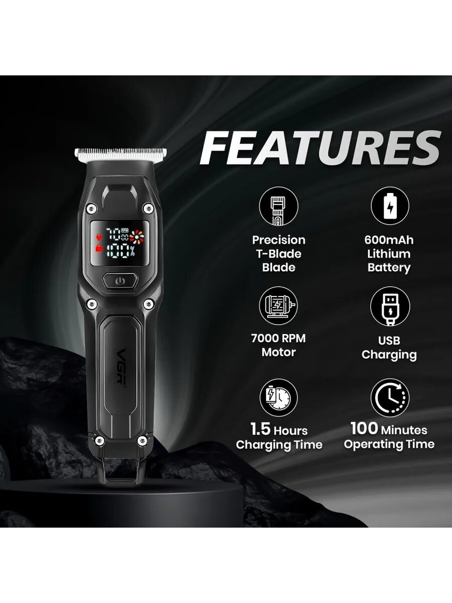 Профессиональный триммер для стрижки волос VGR V-964