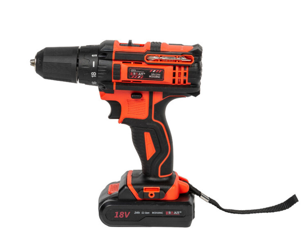 Аккумуляторная дрель-шуруповерт BRAIT BCD18NC(18В, Li-on,2 акк,2.0 Ач,2 )