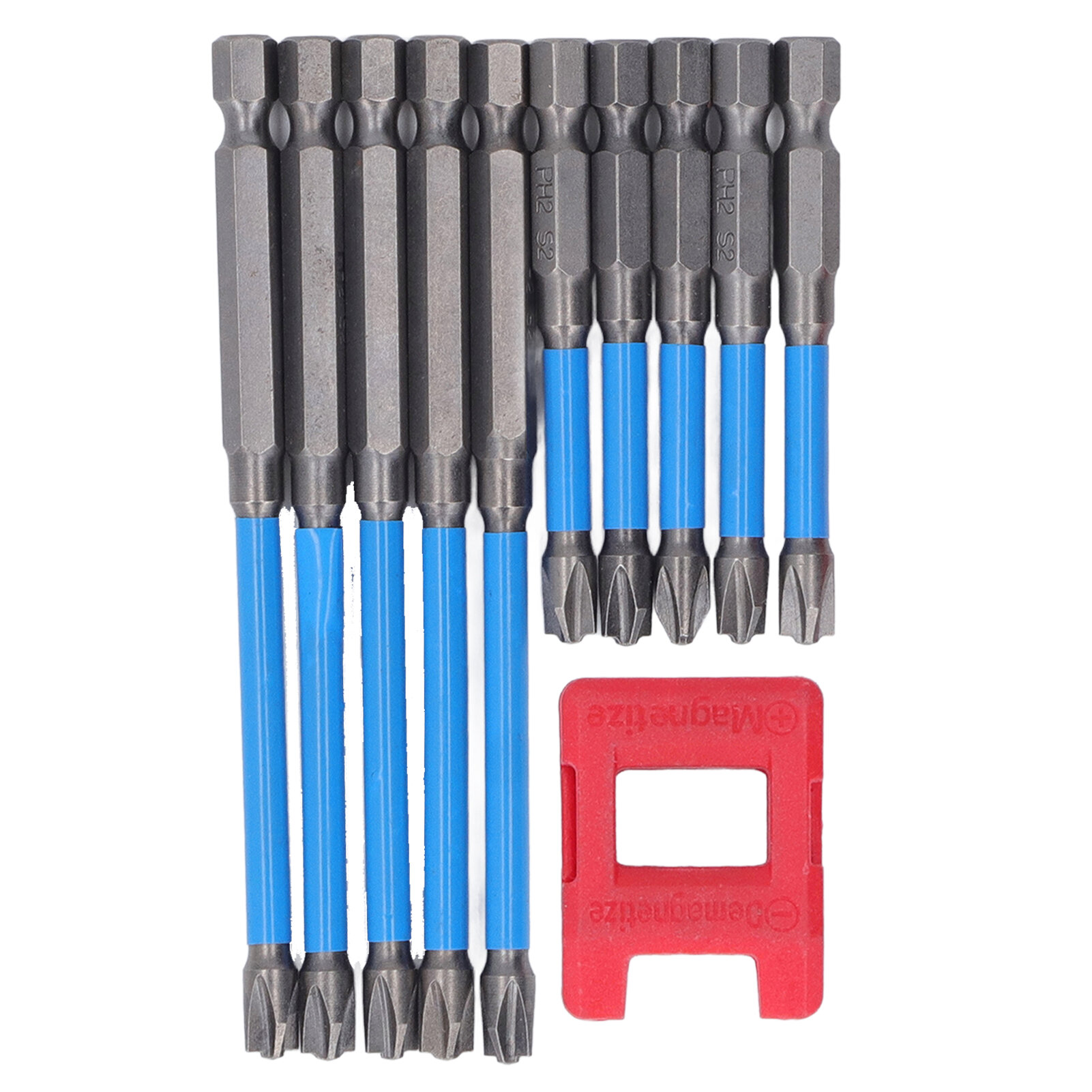 10Pcs Screwdriver Bit Alloy Steel High Magnetic Hex Shank Screwdriver Insert Drill Bit Tool Set