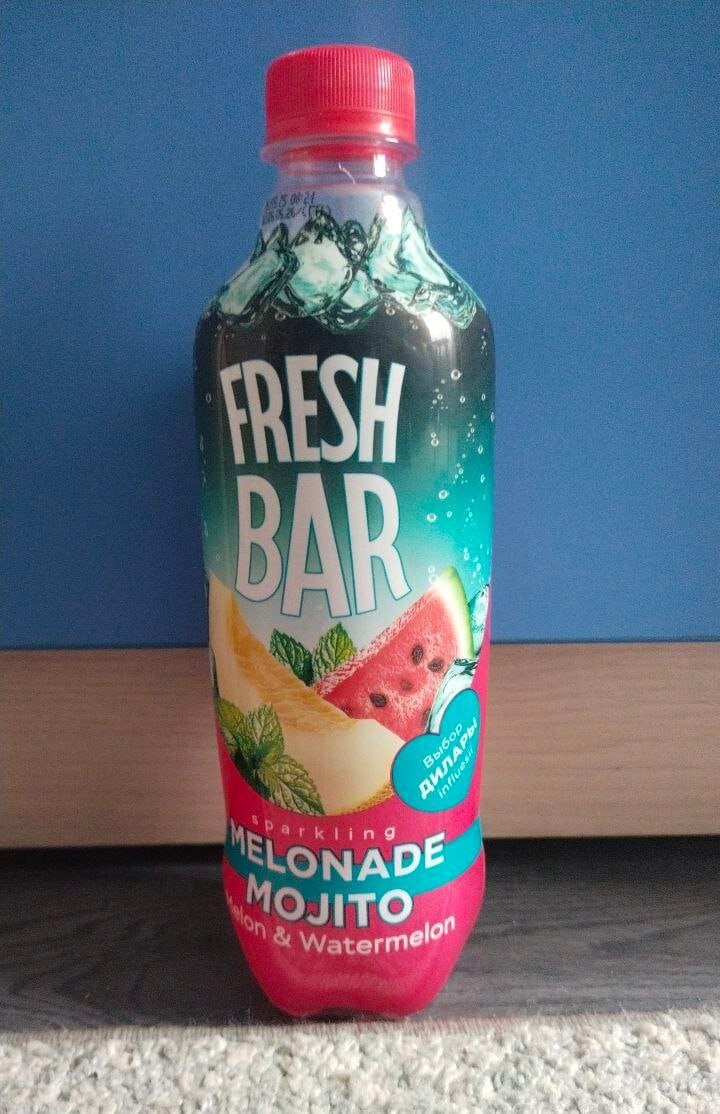 Газированый напиток Fresh Bar Melonade Mojito/ Арбуз, Дыня и Мята 0,48 12 штук