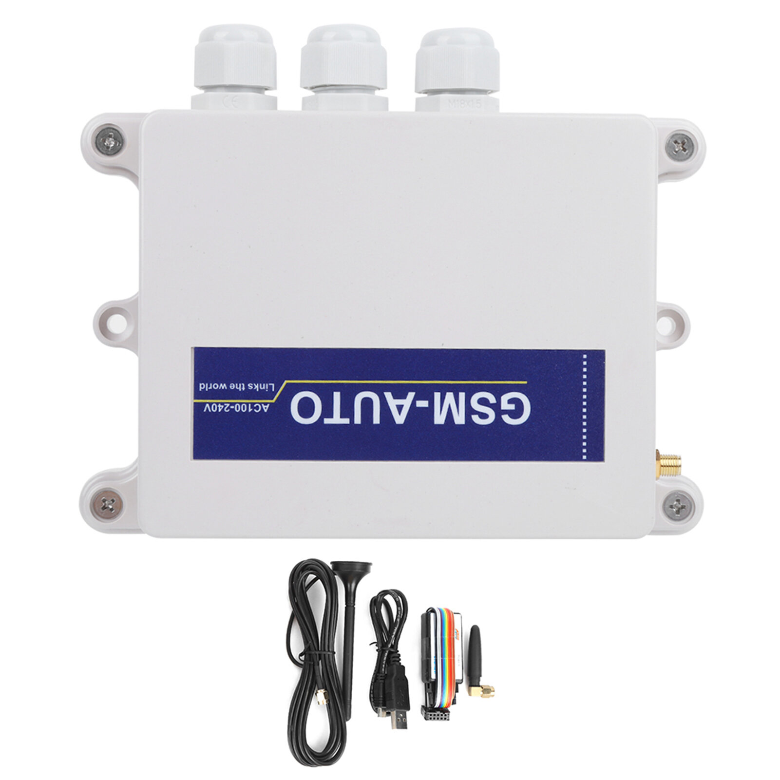 GSMAUTO4G 4G 3G GSM Двойной реле беспроводной дистанционное переключатель SMS с 1 входом тревоги AC100240V (частота ЕС)