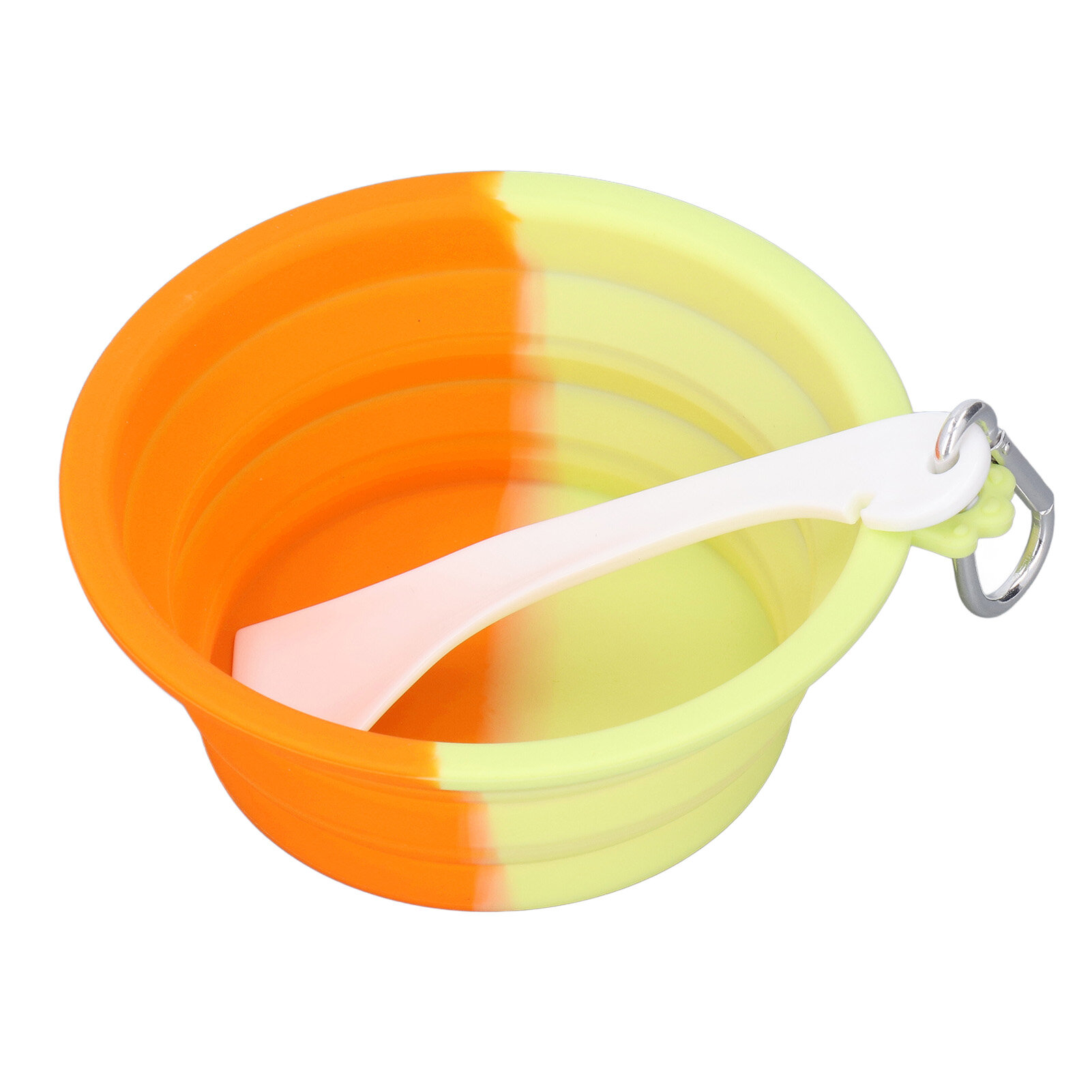 Складная Миска Для Домашних Животных Портативная Безопасная В Посудомоечной Машине Силиконовая Дорожная Миска Для Кормления Домашних Животных с Крючком для Собак Кошек