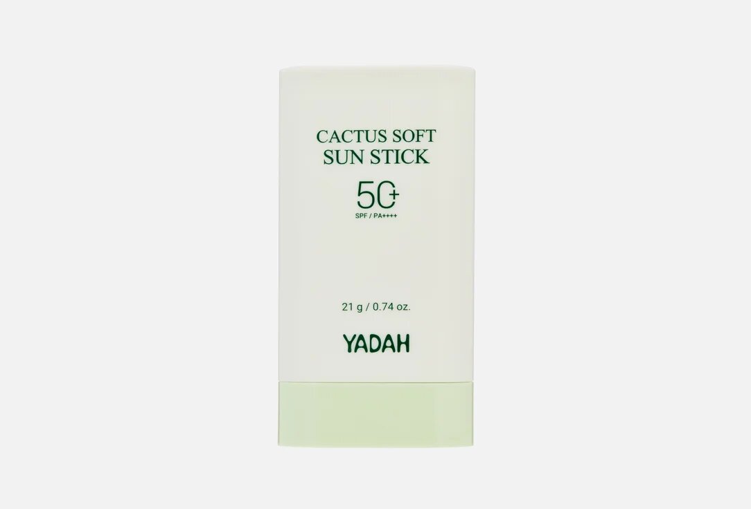 Увлажняющий солнцезащитный стик для кожи SPF 50+ PA++++ Yadah Cactus soft sun, 21 г