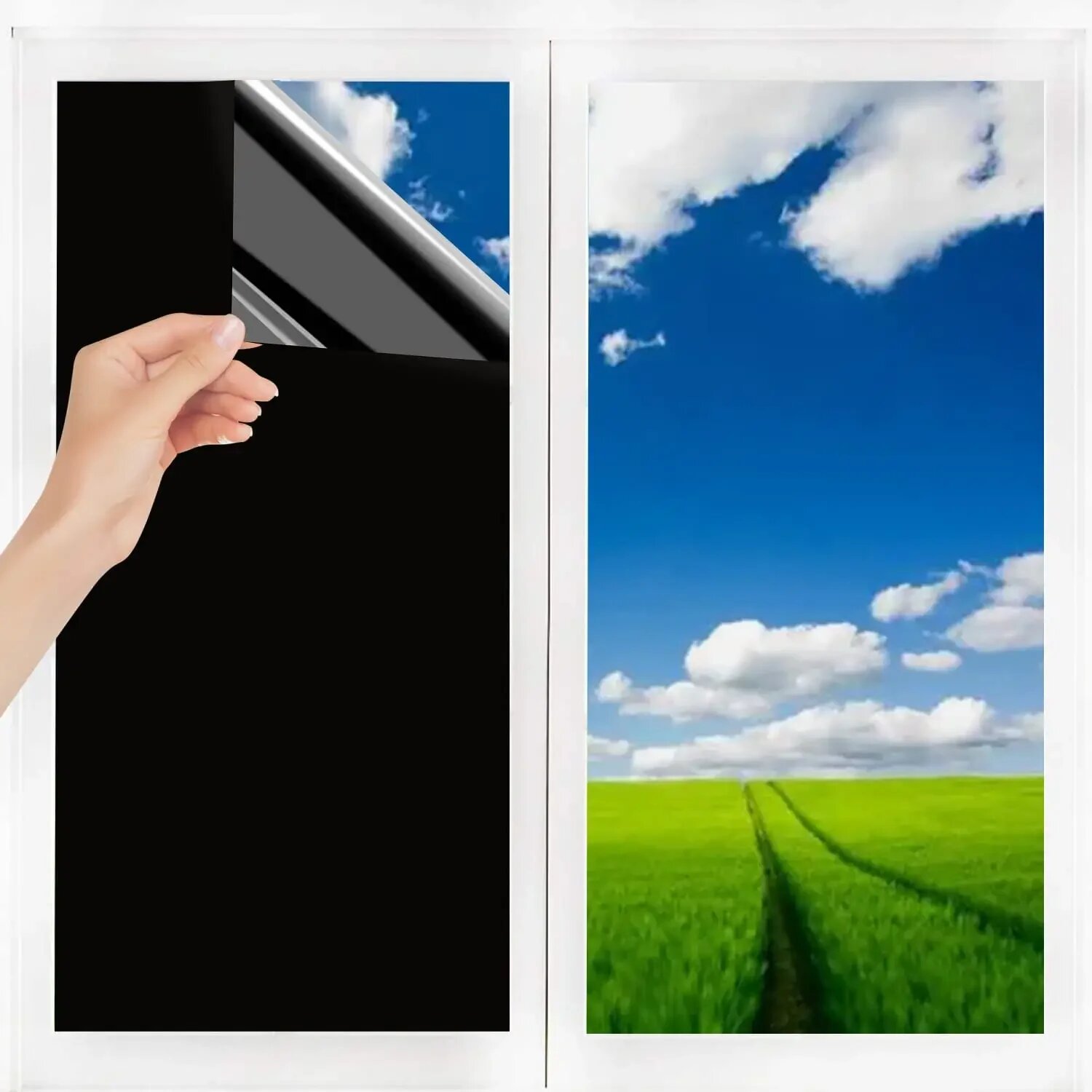 BUNPIG Черная солнцезащитная пленка для окон 40x300 cm, Black