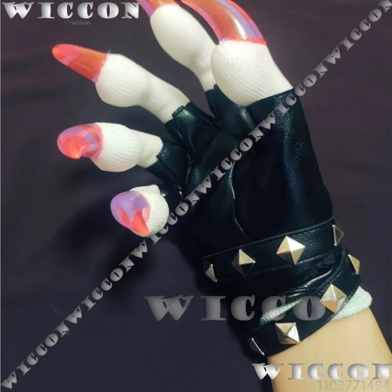 Fursuit Paws Kig Меховые перчатки Кигуруми Косплей Плюшевые перчатки и ручная одежда Перчатки Многоцветный пушистый костюм с когтями Подарок Женщины Cos Индивидуальные