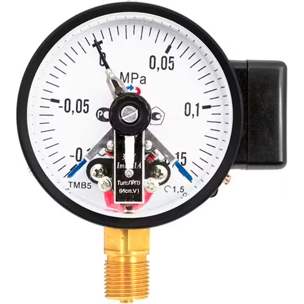 Манометр росма ТМ-510Р.05 (0-0.1МПа) ДК100 G1/2 с электроконт. приставкой, 1.5 D070-01702
