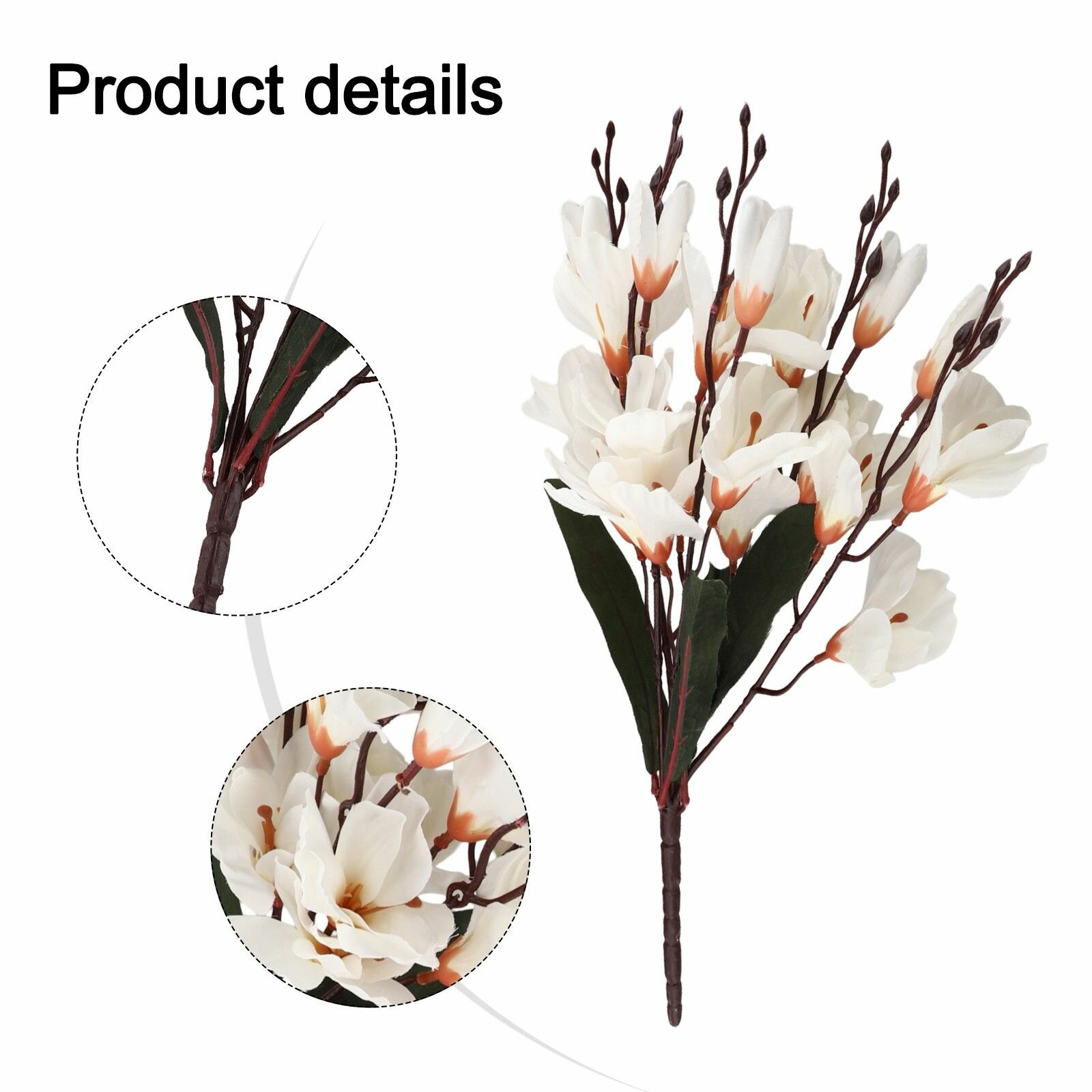 Искусственный букет из 5 зубцов и 20 головок гладиолусов цветок магнолии