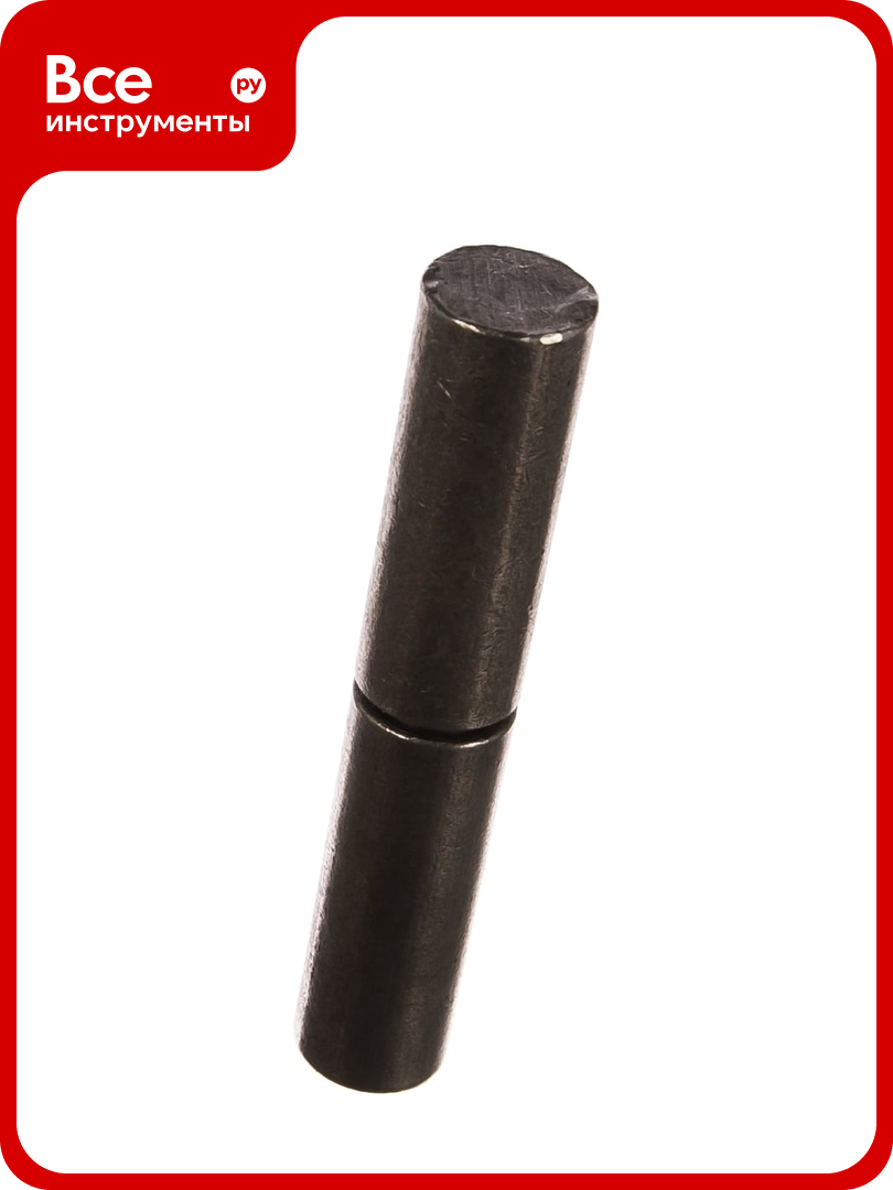 Петля для металлических дверей СИБИН галтованная, цилиндрической формы, с впрессованным шариком,