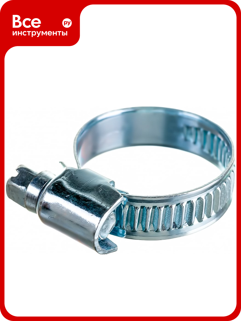 Червячный хомут оцинк Gigant 16-27 мм/9 W1, 25 шт G/1/29, стальной ленты, прочные