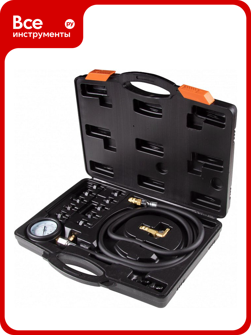 Манометр для измерения давления масла AFFIX 0-10 бар, комплект адаптеров AF12020010C, двигателе автомобиля