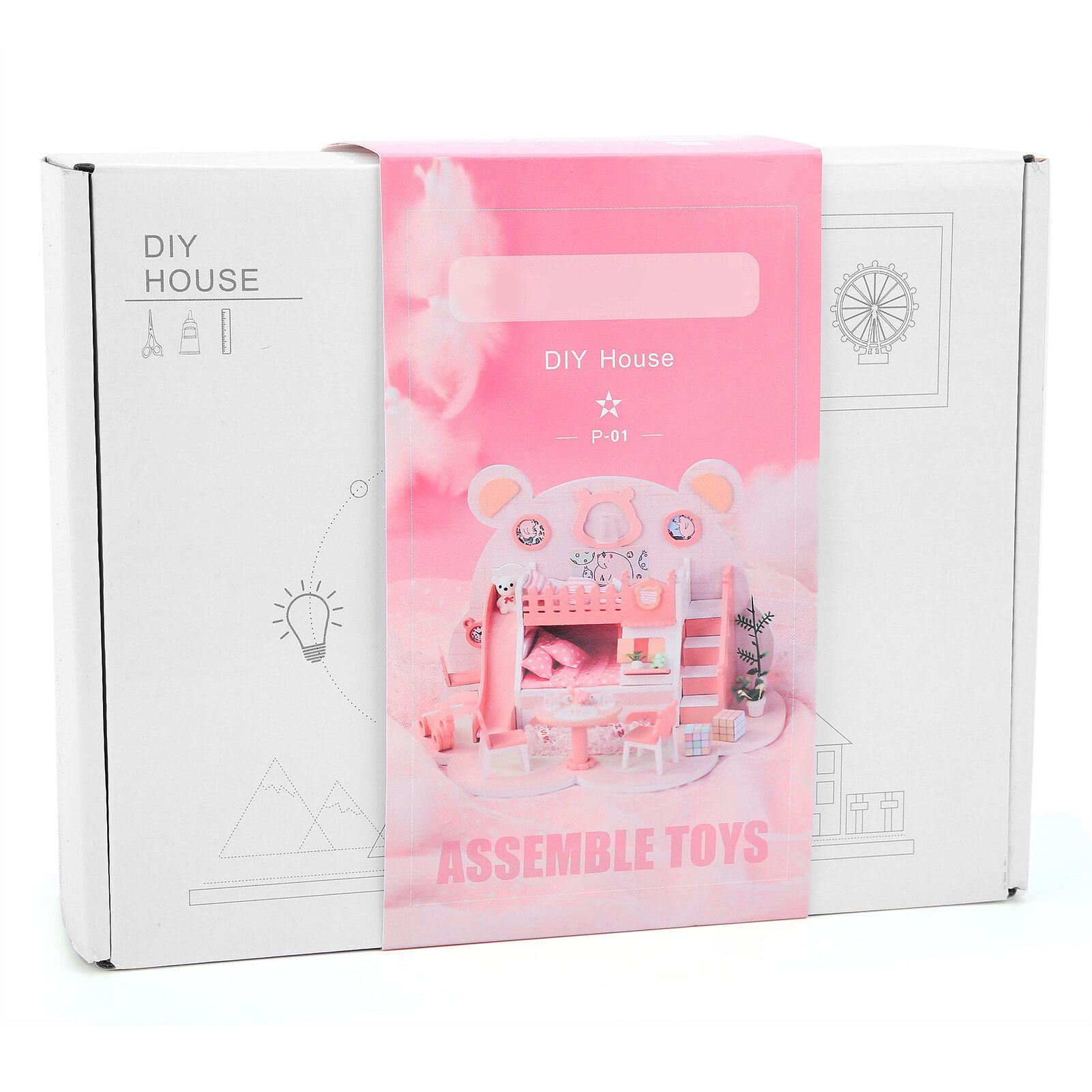 Миниатюрный деревянный кукольный домик 3D DIY светодиодный светильник деревянный кукольный домик для девочек, деревянная модель игрушки ручной работы с детальным дизайном