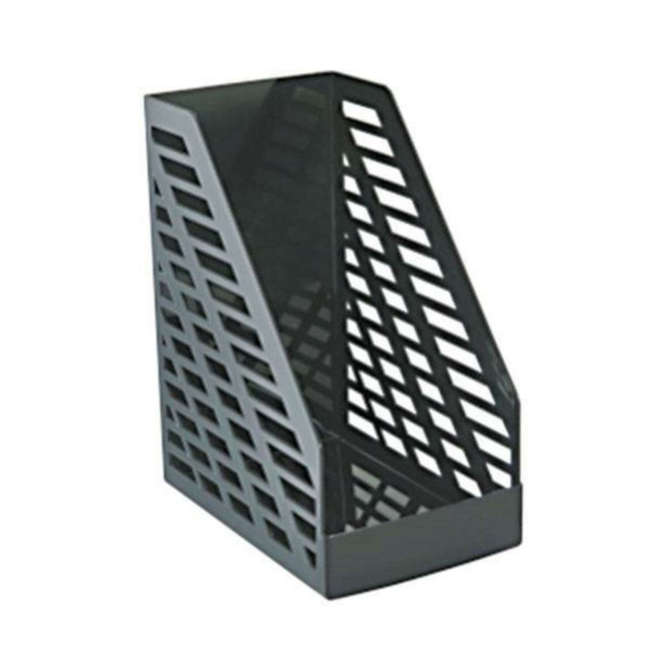 Лоток вертикальны для бумаг Стамм XXL 160 мм, черны пластик