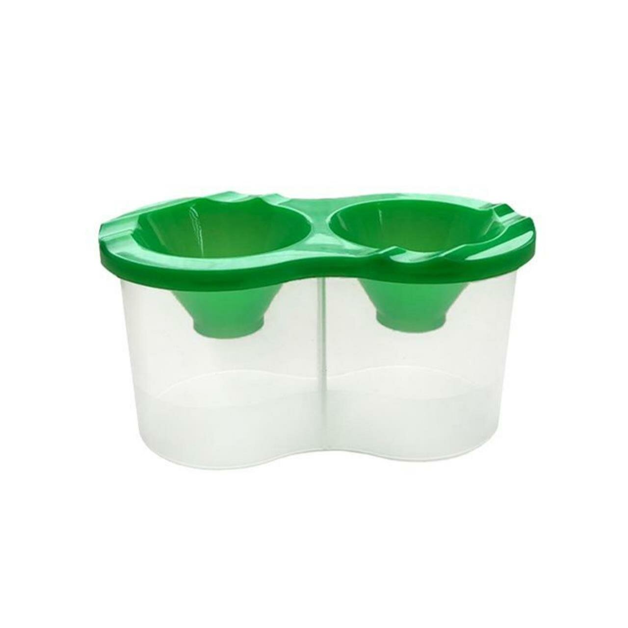 Стакан-непроливайка SchoolFormat, двойной, пластик, прозрачный, 2x150мл