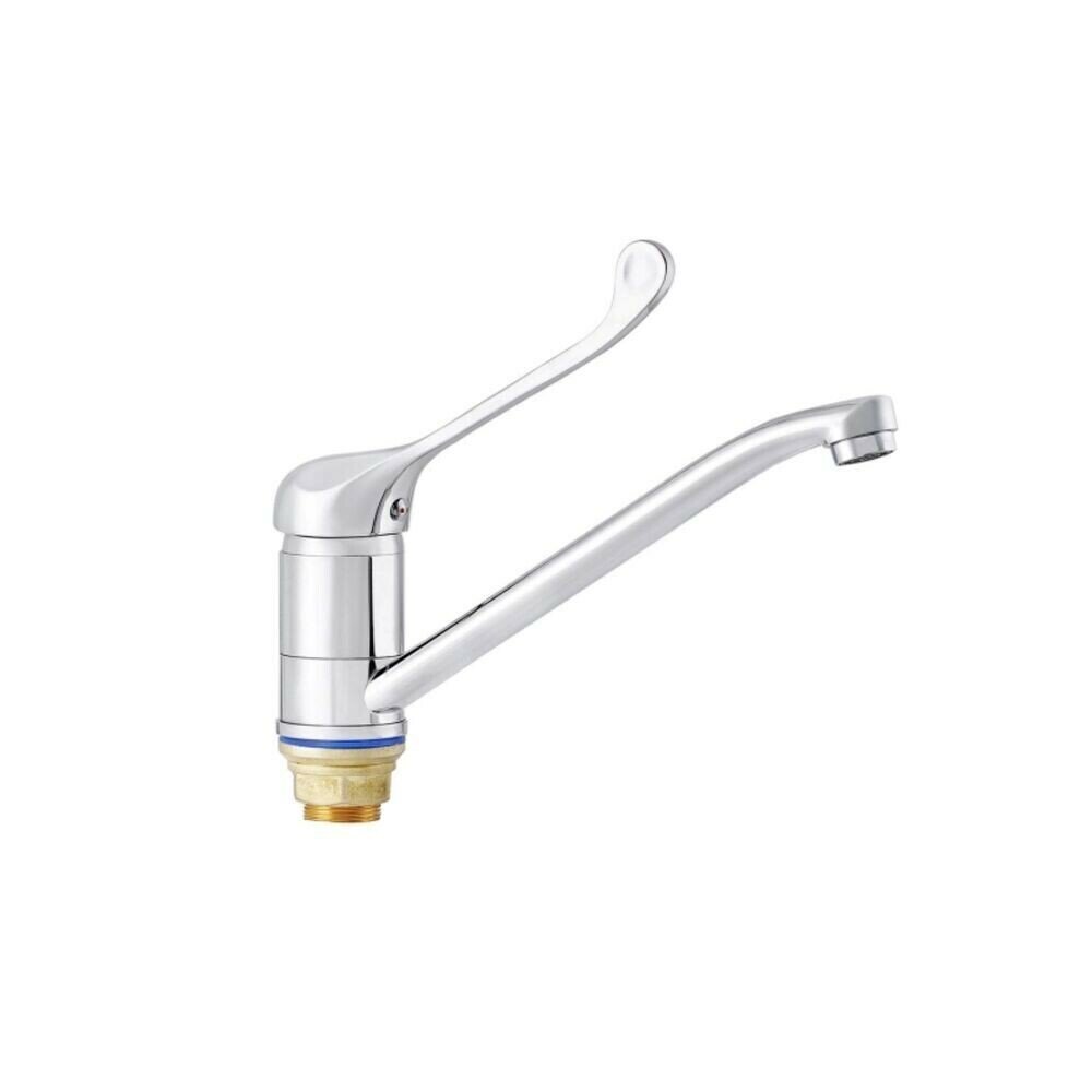 Смеситель для раковины ПСМ Профсан хром локтевой с поворотным изливом (548078)