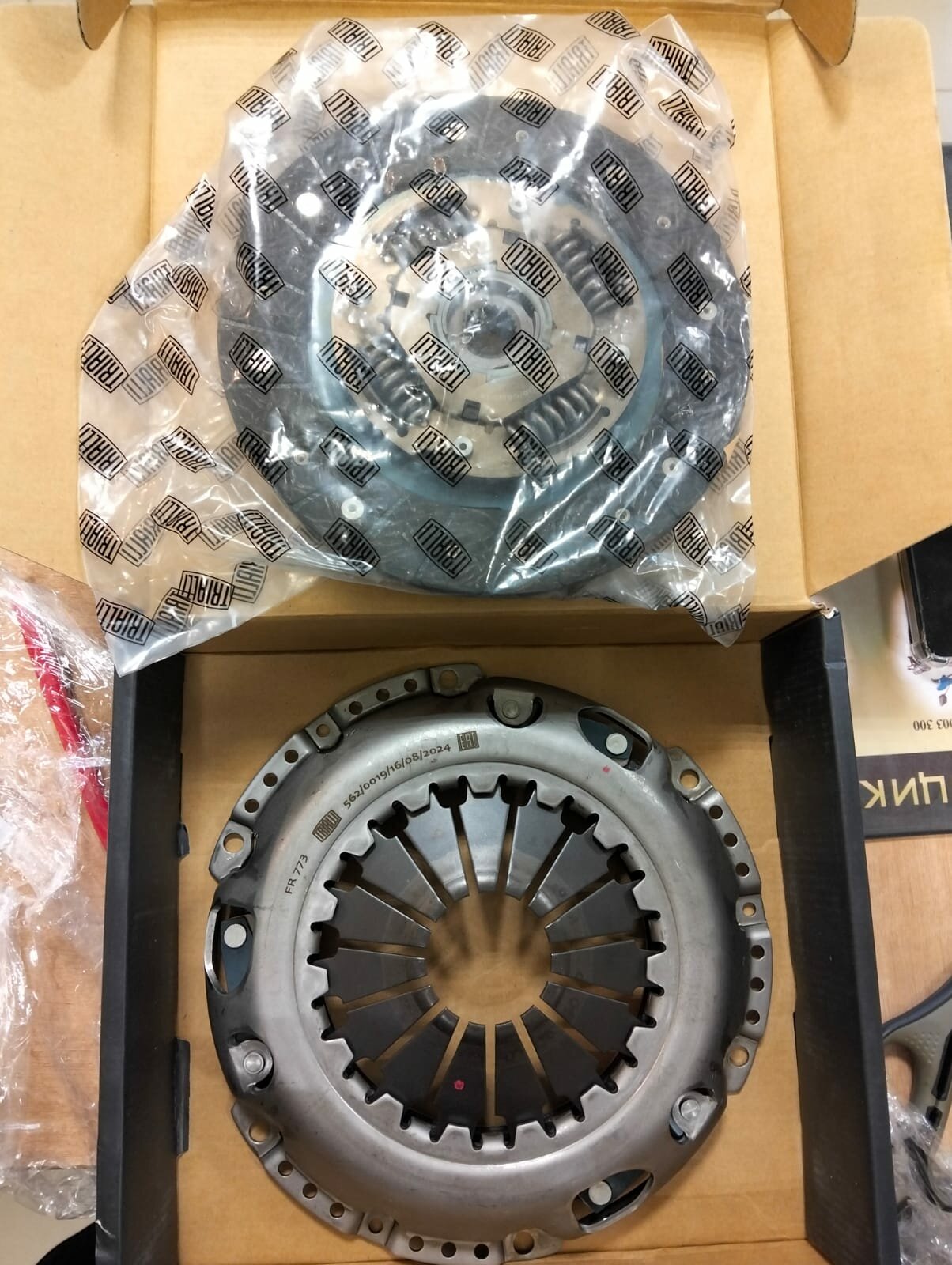 Комплект сцепления без муфты для автомобилей Лада Vesta (15 )/XRay (15 ) 1.8i (КПП Renault JR5) TRIALLI