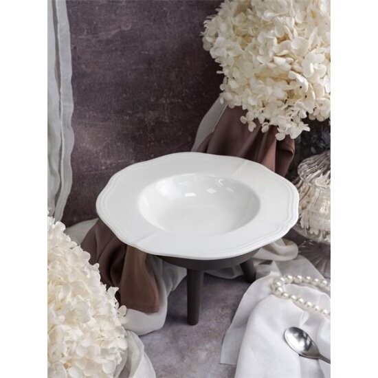 Тарелка для пасты Casa DI Fortuna 280 мл, 24,5 см h 4,3 см, фарфор, Grazia (CDF GR05)