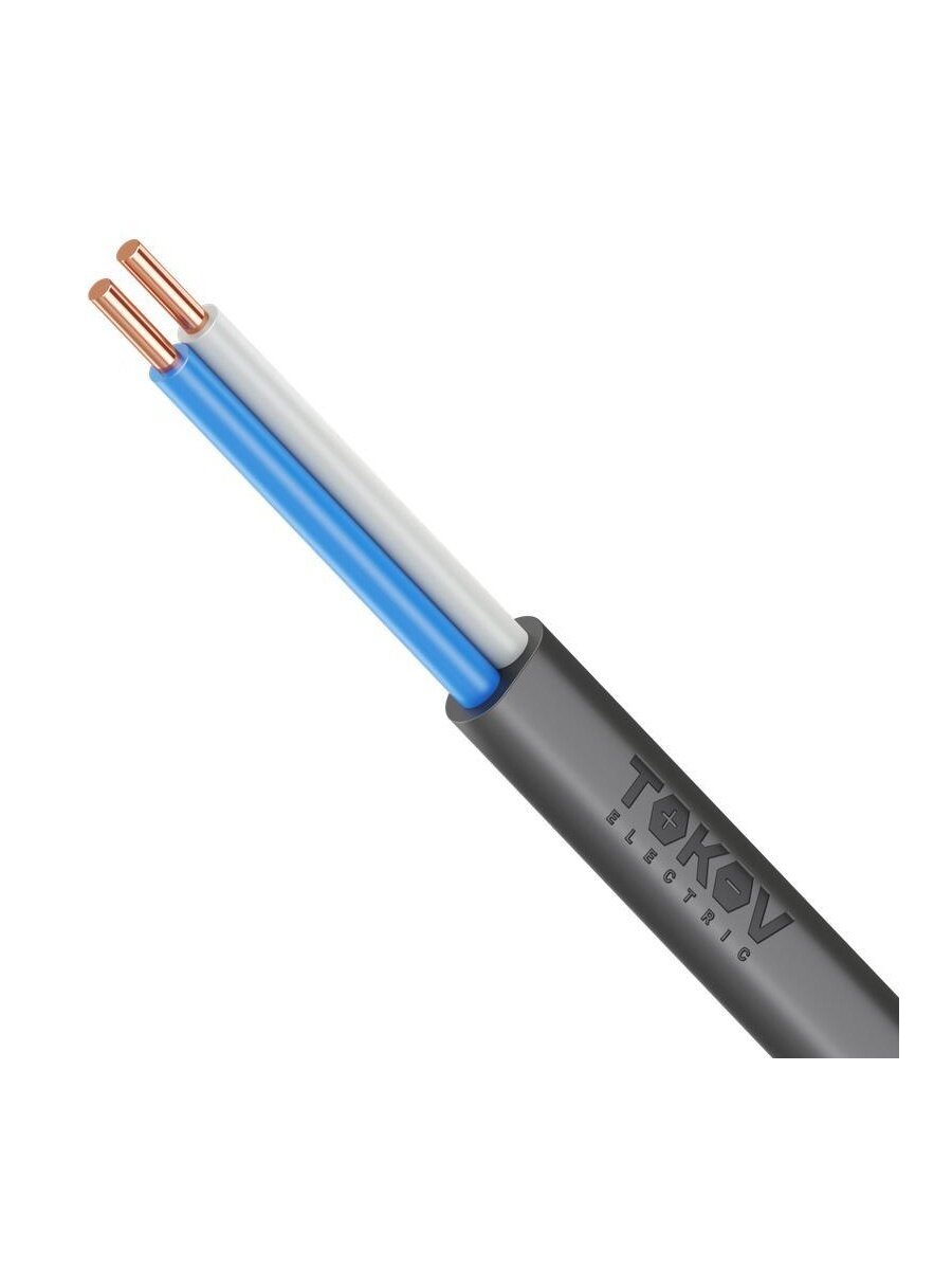 Кабель TOKOV ELECTRIC ВВГ-Пнг(А)-LS 2х1.5 ОК (N) 0.66кВ (уп.100м) УТ000028381