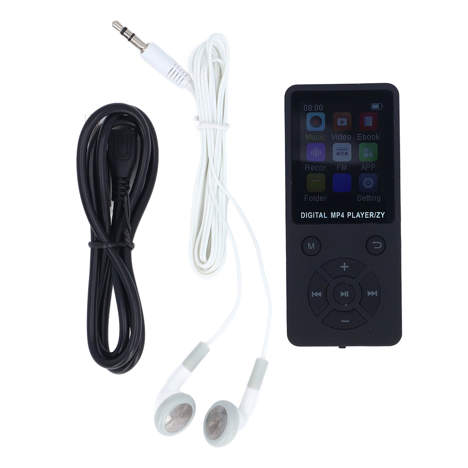 64 ГБ MP3 MP4-плеер с Bluetooth 5.0 1,8-дюймовый экран портативный HiFi музыкальный плеер с динамиком видео FM электронная книга наушники поддержка до 128 ГБ черный