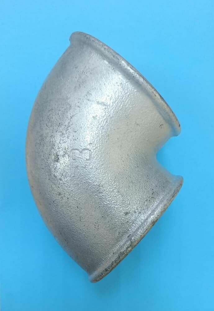 Уголок оцинкованный чугунный Вр-Вр 3" Ду80 ЕЕ (d вн:88,9мм, d нар:105мм)