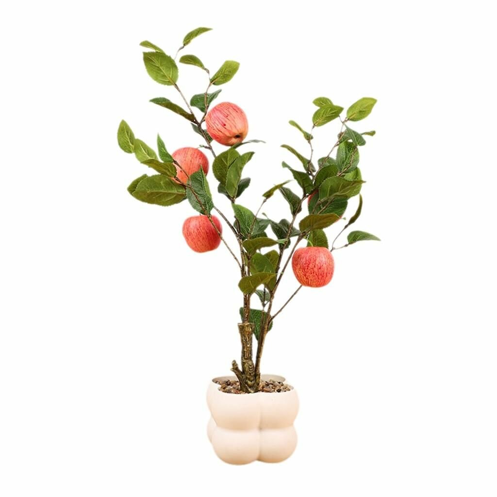 Имитация фруктового дерева в горшке-розовая яблоня