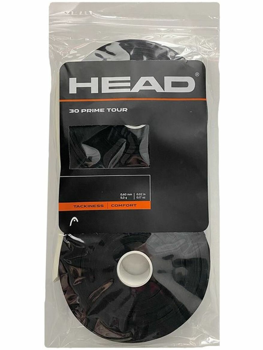 Овергрипы намотка для ракетки Head Prime Tour 30 pcs Pack (Overgrip) BK Унисекс
