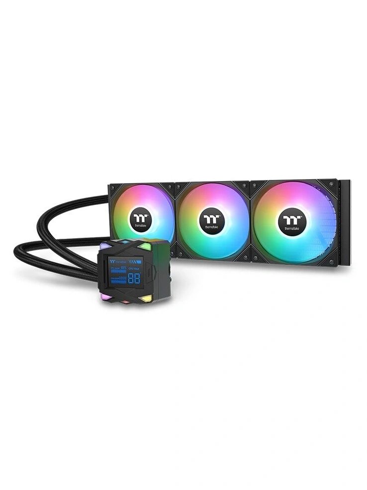 Система водяного охлаждения Thermaltake LA360-S ARGB Soc-AM5/AM4/1200/1700/1851 black 4-pin 38.35dB Al LCD 360W Ret