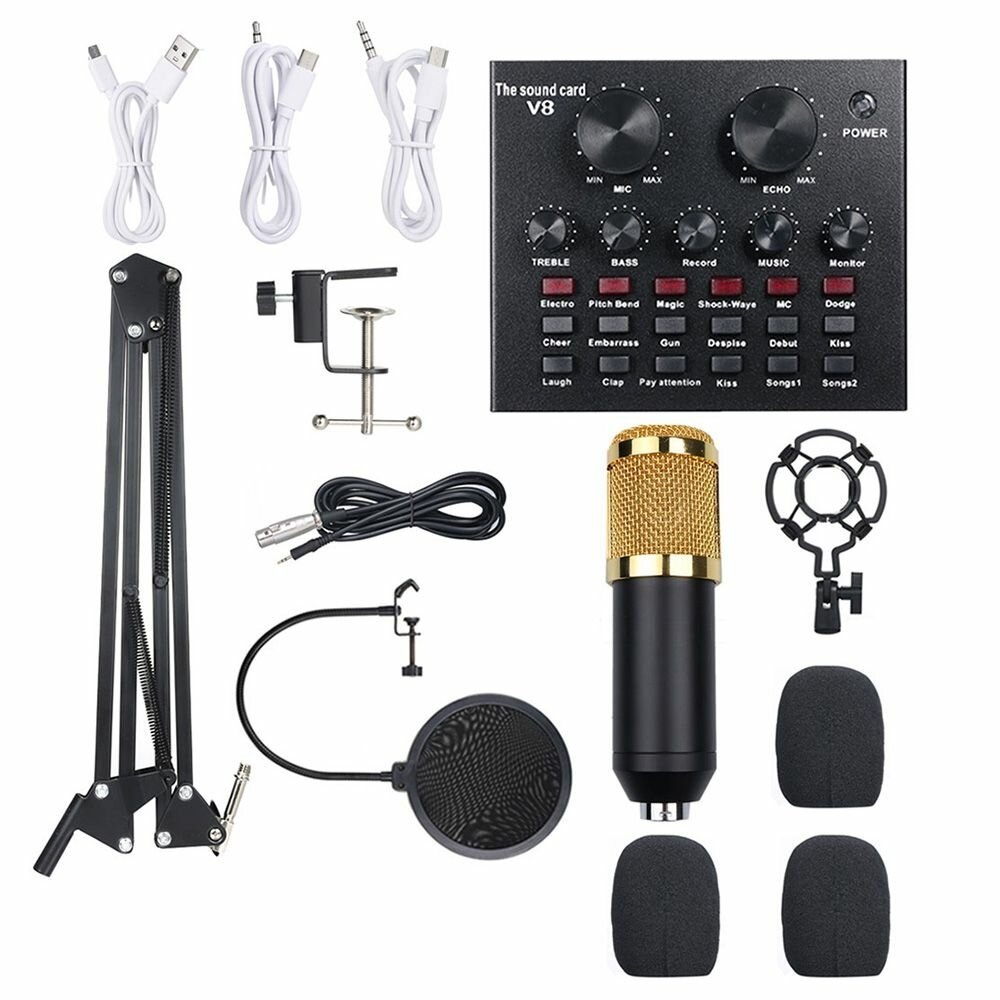 Многофункциональная звуковая карта + комплект микрофона