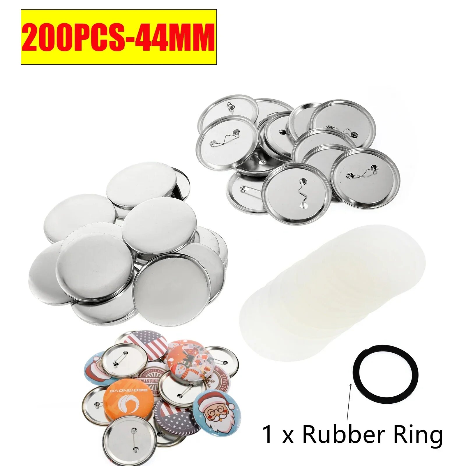 Комплект для изготовления металлических значков 200 шт 200pcs-44mm