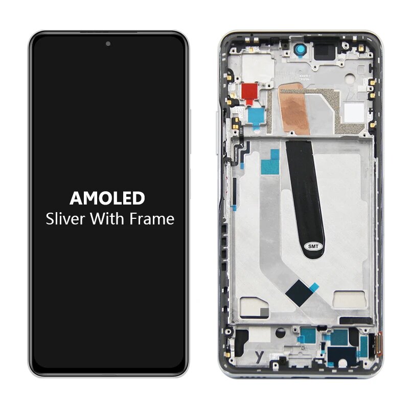 6,67-дюймовый качественный дисплей AAA для Xiaomi Poco F3 M2012K11AG, рамка OEM Sliver Frame