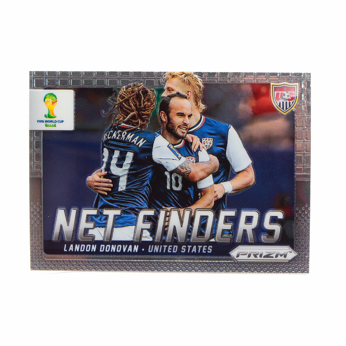 Коллекционная карточка Panini Prizm FIFA World Cup 2014: #NF-25 Landon Donovan - Net Finders