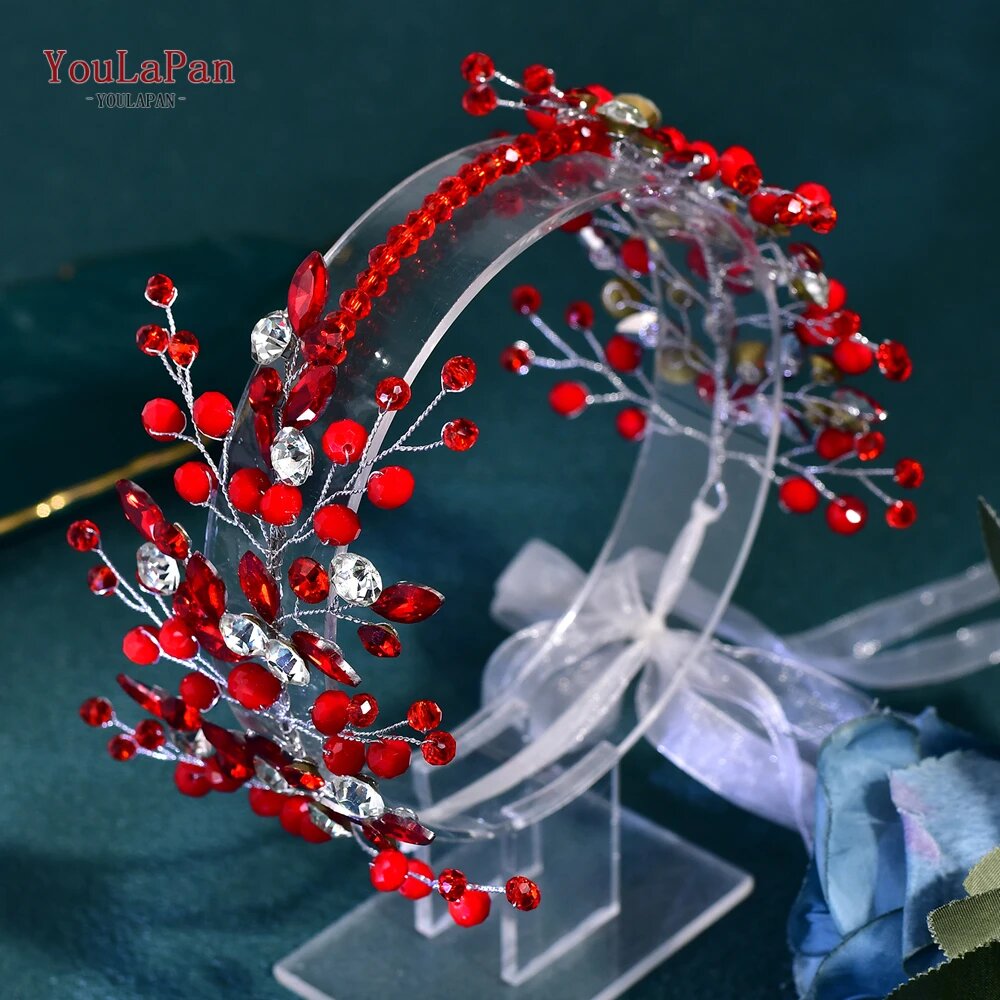 YouLaPan красная диадема из горного хрусталя HP804-Red