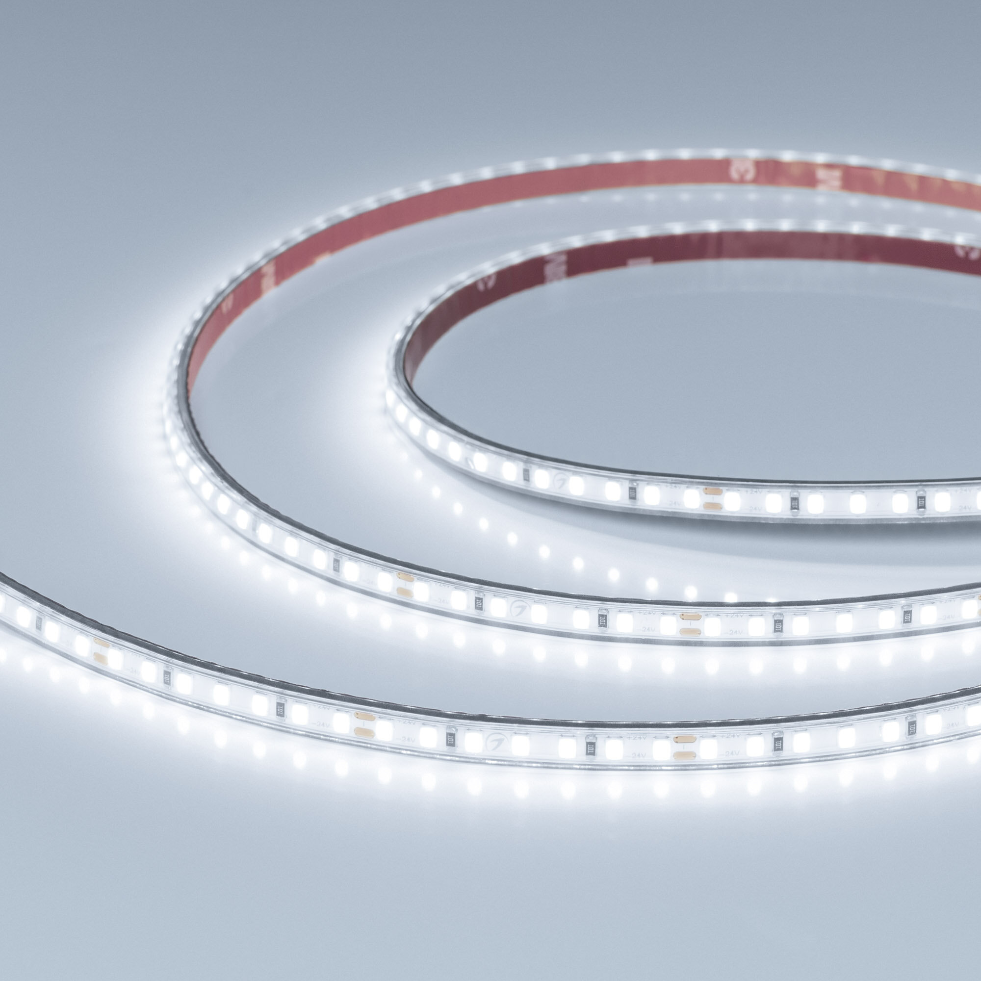 Светодиодная Лента герметичная RTW-PS-A140-7mm 24V White6000 (10 W/m, IP67, 5m) (Arlight, CRI>90) 058504