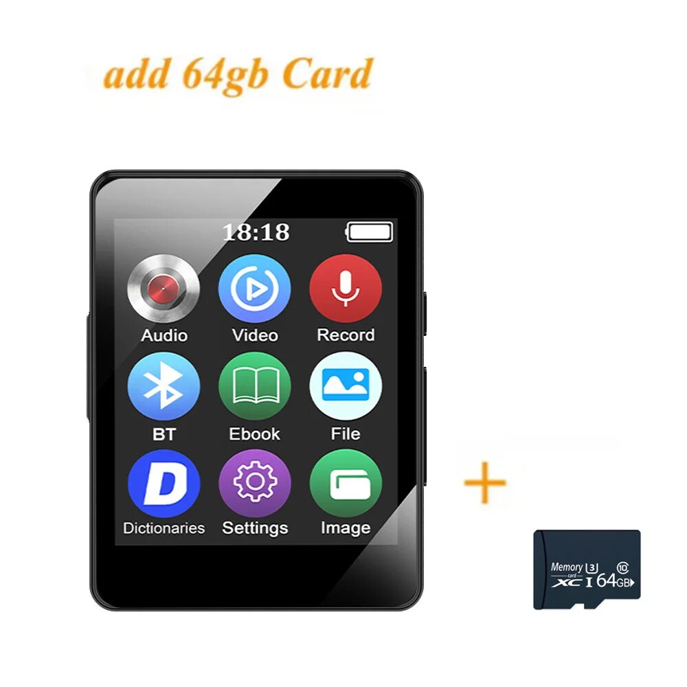 MP3-плеер Walkman Bluetooth 5.0 With 64GB
