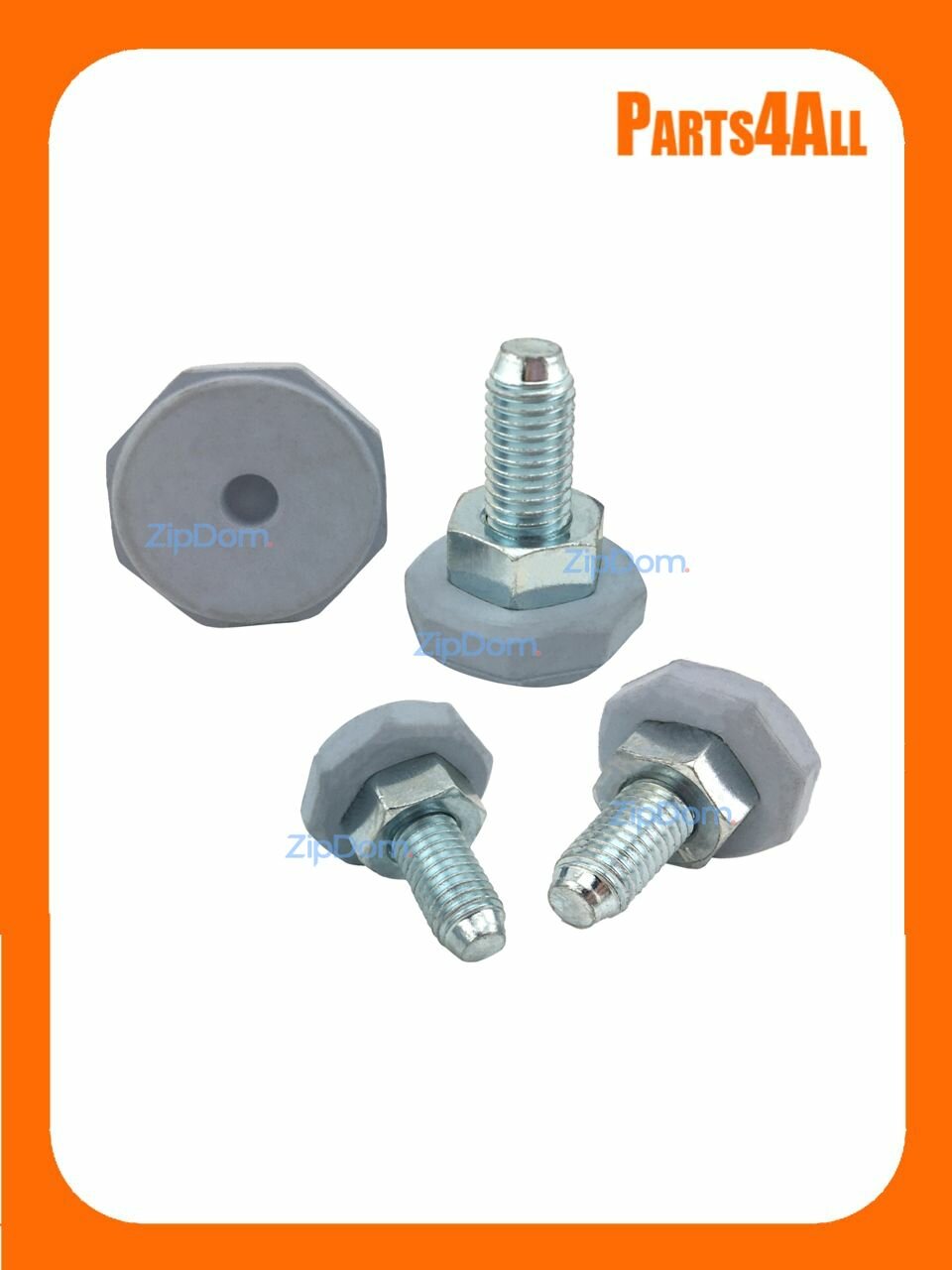 Ножки для стиральной машины (комплект 4 шт) резьба M10 - высота 35 мм замена 00637399