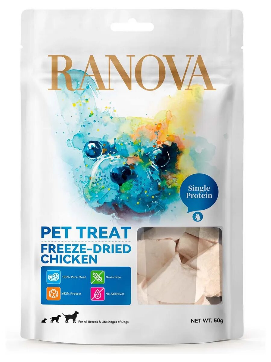 Лакомство для собак сублимированное Курица, 50 г