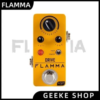 FLAMMA FC07 Педаль эффектов задержки, Mini Analog Overdrive Guitar Pedal Electric Guitar Effects Pedal