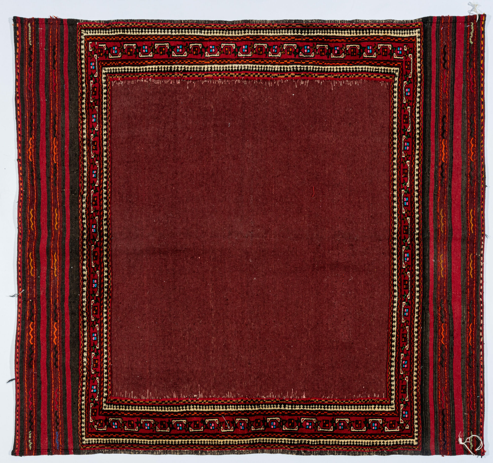 Винтажный Софре, 100% шерсть, ручной работы, 1,40 x 1,30 м, Иран