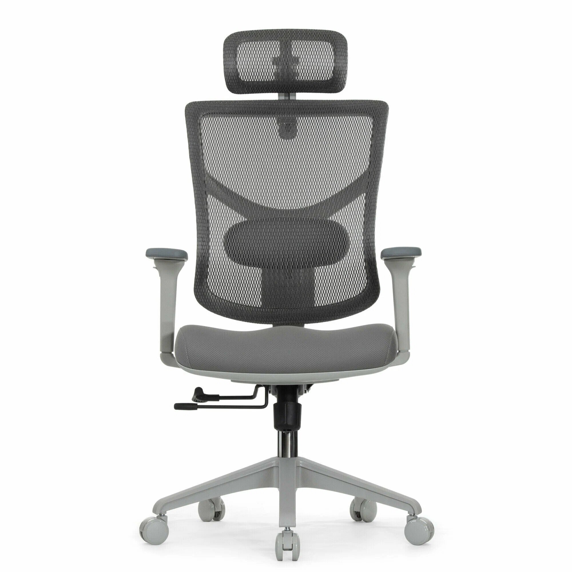 Кресло FALTO STAR OFFICE ERGO 3 (3D поясничный упор,3D подлокотник 5D подголов, сетка, ткань, серый)