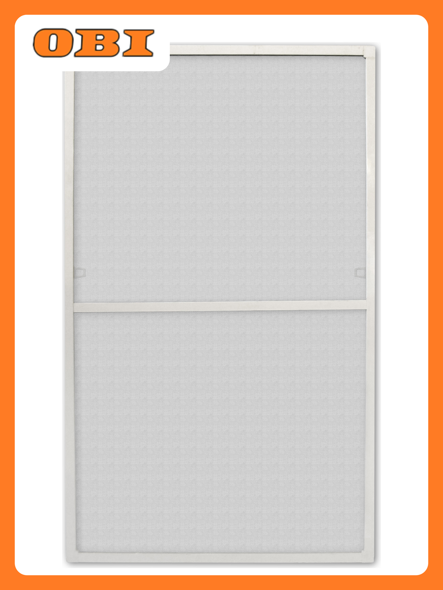 Сборная москитная сетка белая 1420x670 мм к окну 1500х750 мм петли