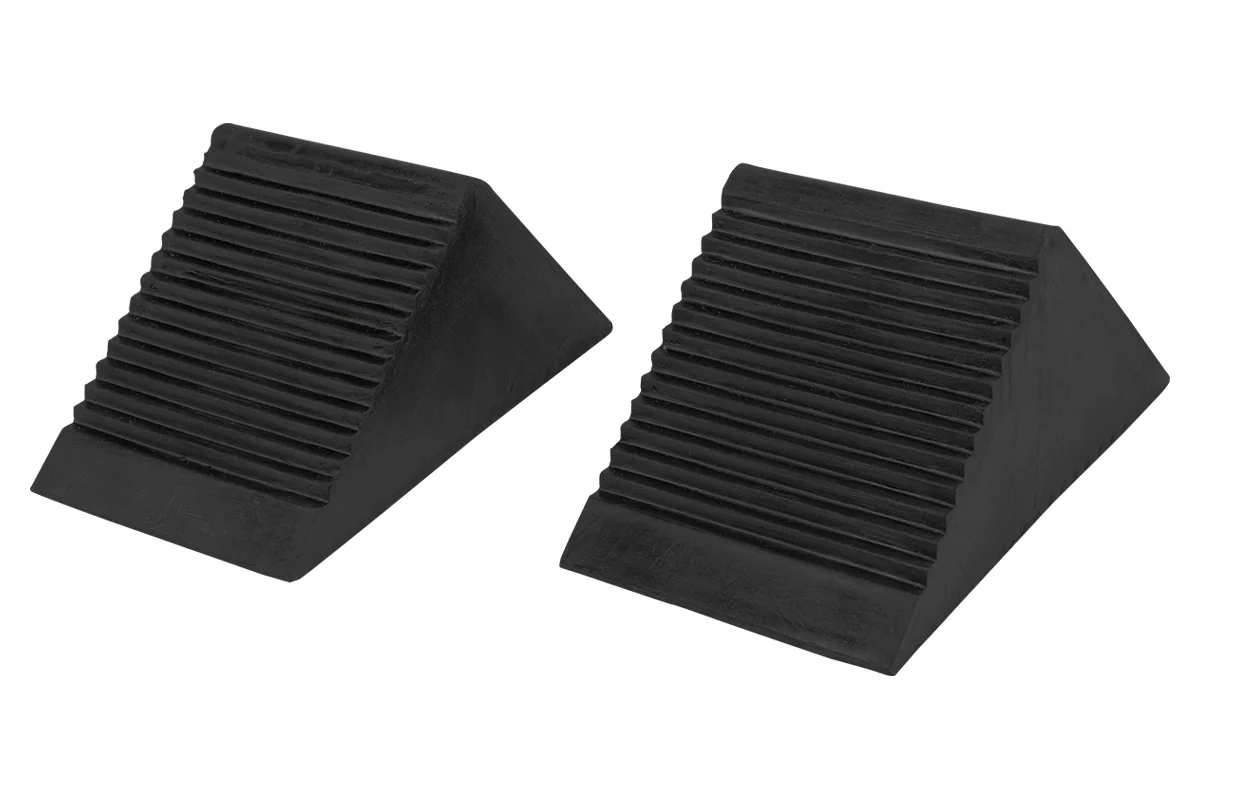Башмак противооткатный ROCKFORCE, резиновый, ребристый, 2 шт.