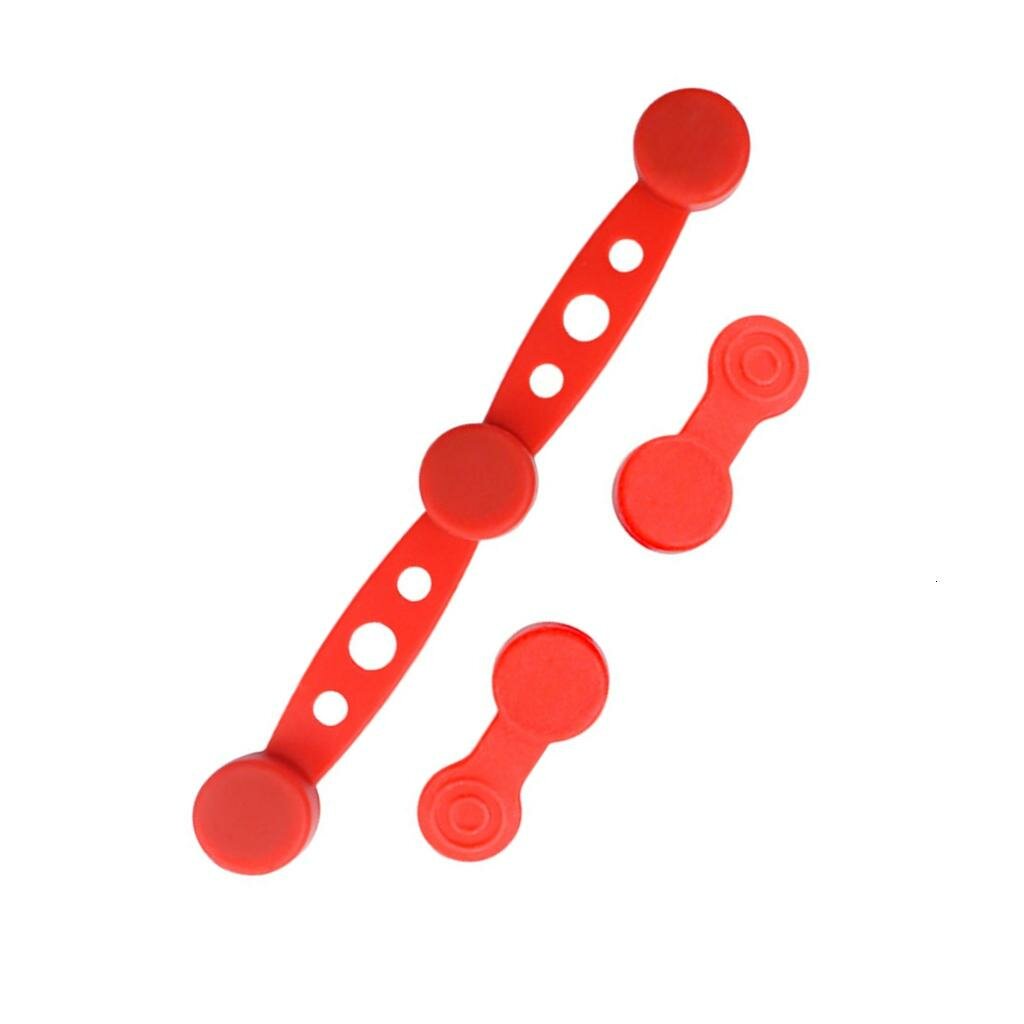 Термостойкие силиконовые магнитные клипсы для аксессуаров аэрогриля, красный - Круглый