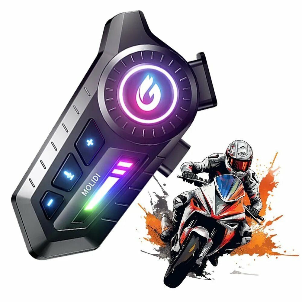 Bluetooth-гарнитура с качественным микрофоном, для шлема, с шумоподавлением